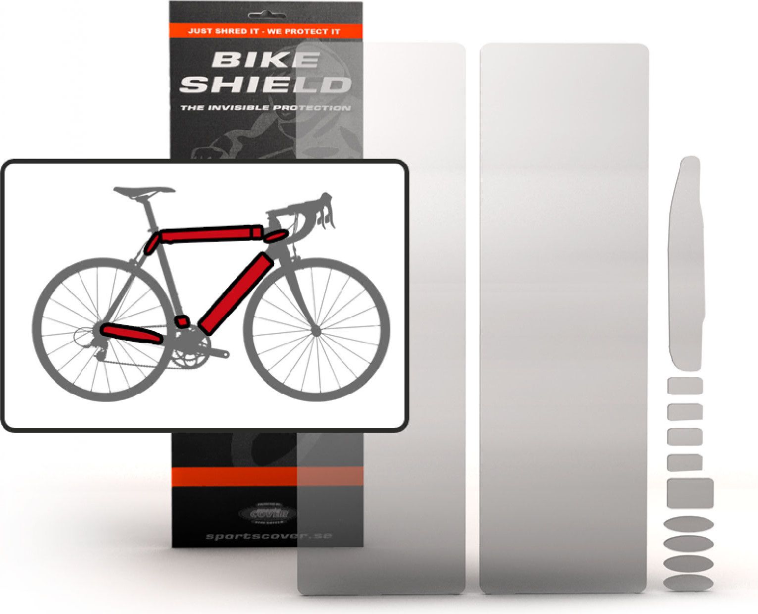 BIKESHIELD Frame Invisible Matte Protection OVERSIZED Alltricks