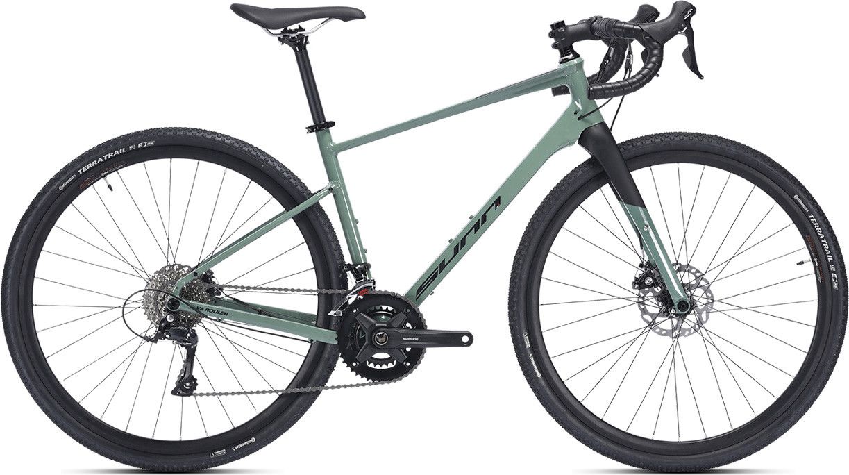 Gravel Bike Sunn Venture S2 Shimano Sora 9V 700 mm Gris Vert | Alltricks.fr