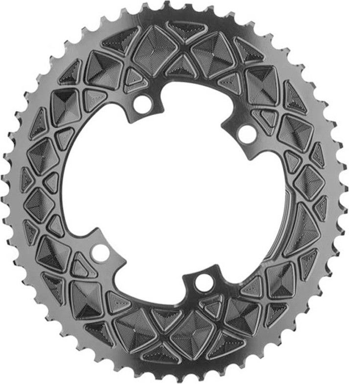 AbsoluteBlack Premium Oval Road 110x4 BCD Chainring for Shimano Dura Ace Ultegra 105 Cranks 10 11S Grey Alltricks