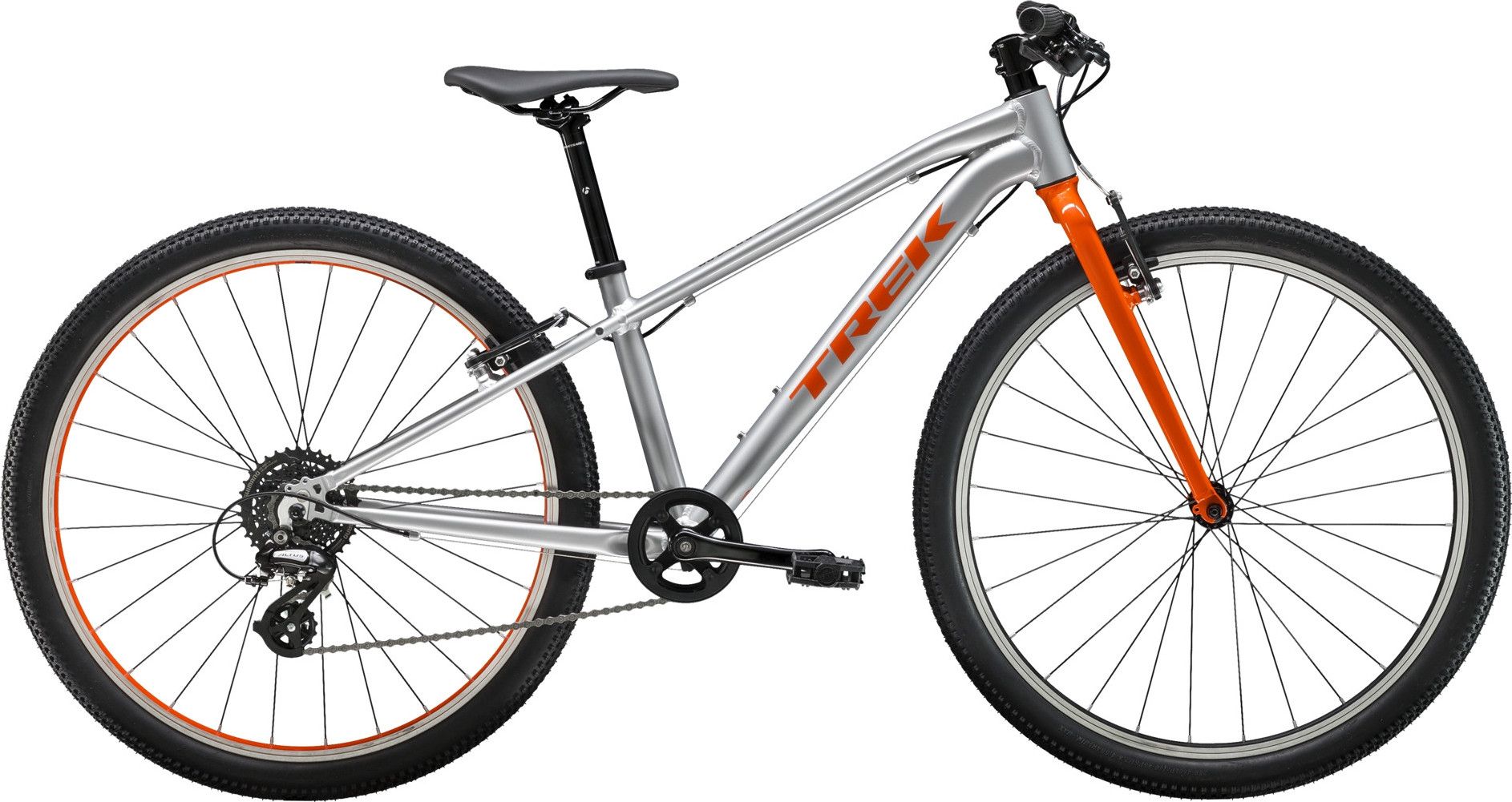 Trek Wahoo 26'' Kid MTB 2023 Shimano Acera / Altus 8S Silver Trek Wahoo 26'' Kid MTB 2023 Shimano Acera / Altus 8S Silver