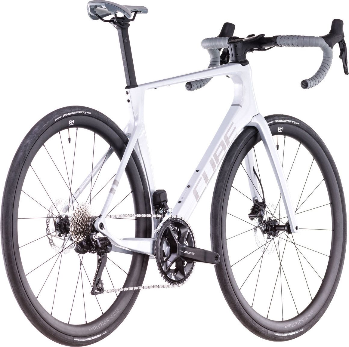 Vélo de Route Cube Agree C:62 One Shimano 105 Di2 12V 700 mm Gris Fog ...