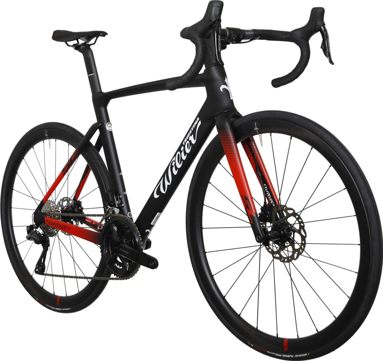 Wilier Triestina Cento10 SL Rennrad Shimano 105 Di2 12S 700 mm Schwarz ...