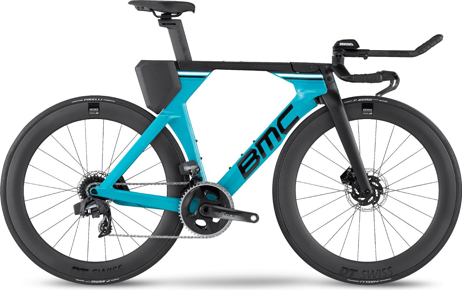 BMC Timemachine 01 Disc One Sram Force eTap AXS 12S 700 mm 2022 Triathlon Bike Turquoise Black Alltricks