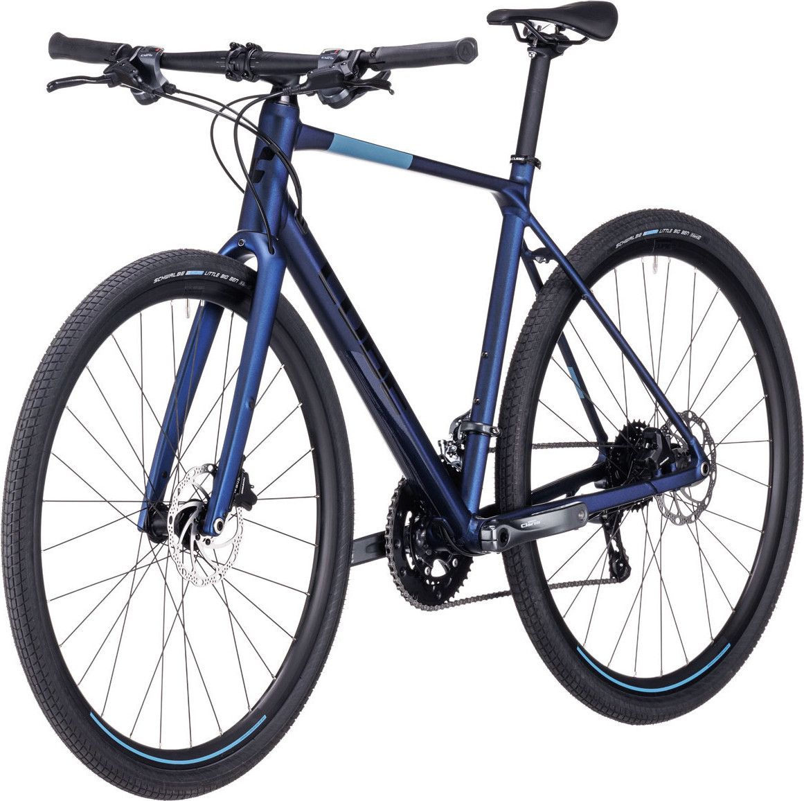 Vélo Fitness Cube Nulane Shimano Claris 8V 700 mm Bleu Velvet 2023 | Alltricks.fr