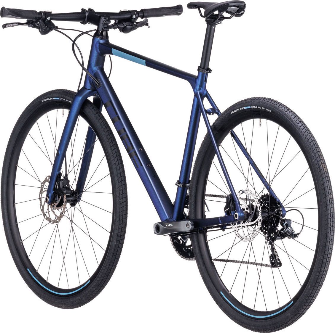 Vélo Fitness Cube Nulane Shimano Claris 8V 700 mm Bleu Velvet 2023 | Alltricks.fr
