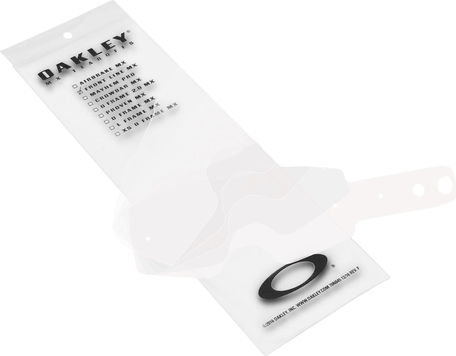 Tear Offs Oakley Frontline MX Transparent (Pack de 14) / Réf : 102-614 ...