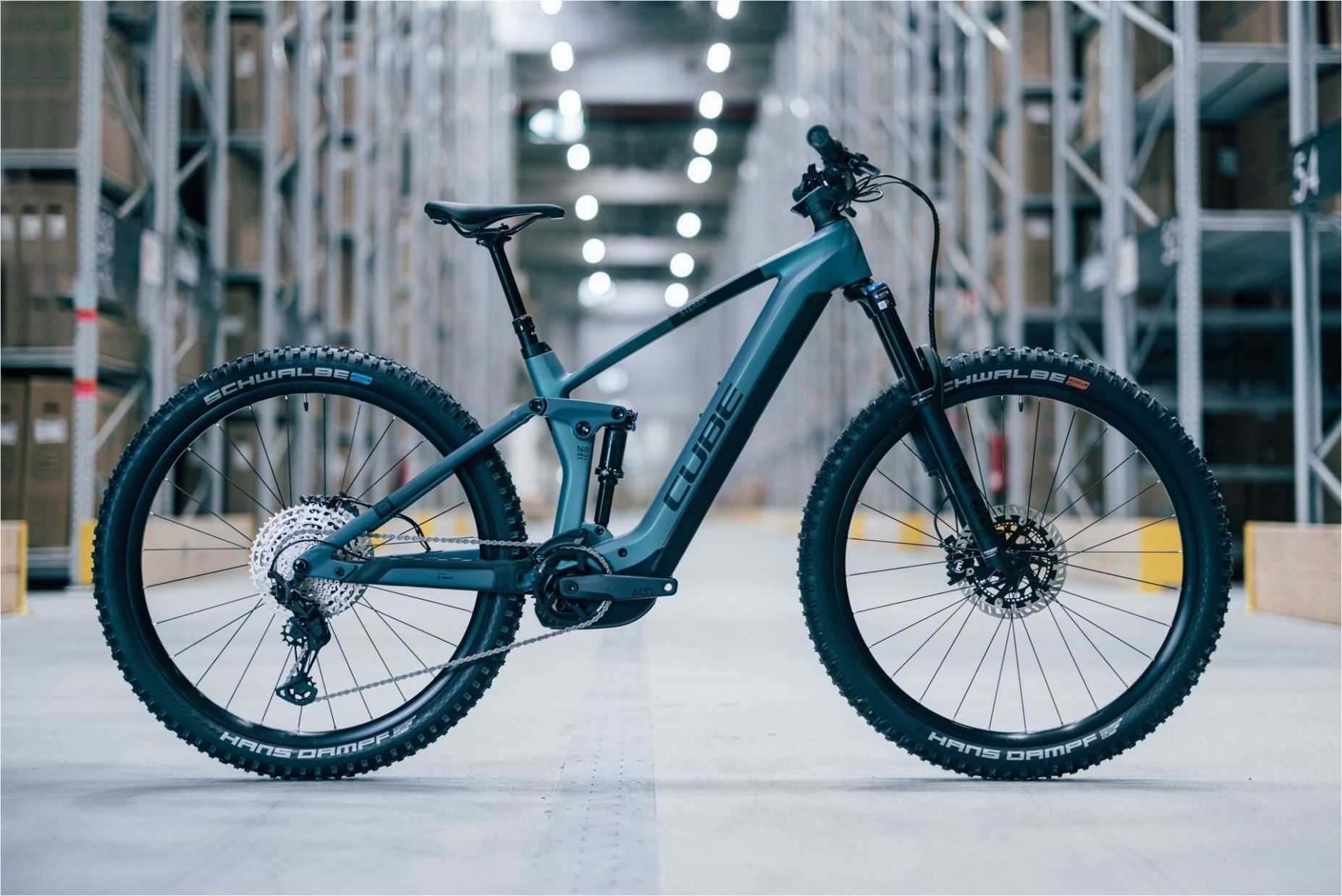 Cube Stereo Hybrid 140 HPC ABS 750 Electric Volledig geveerde MTB ...