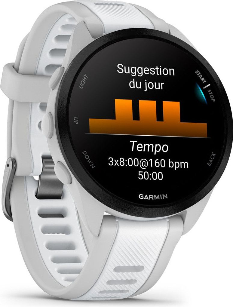 Montre de Sport Garmin Forerunner 165 Gris Mist Blanc Whitestone ...