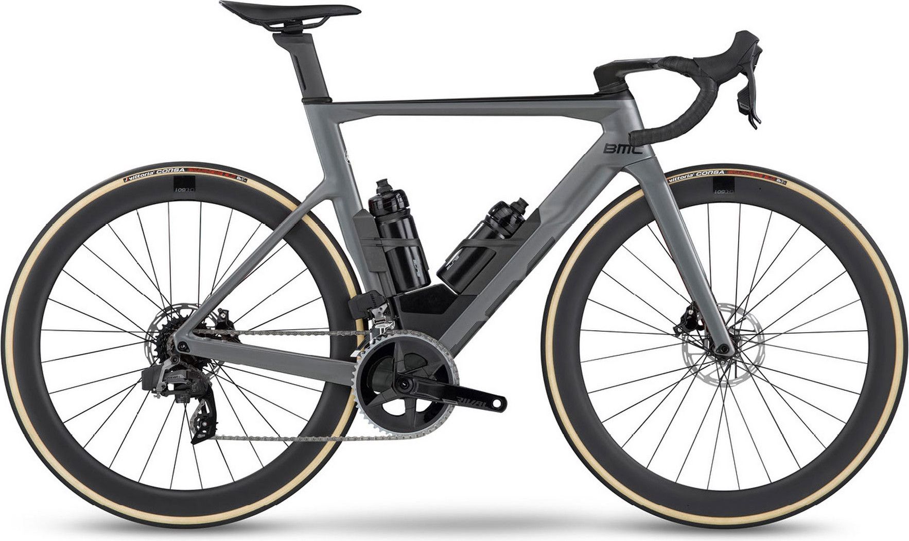 BMC Timemachine Road 01 Three Road Bike Sram Rival eTap AXS 12S 700 mm Grey Black 2023 Alltricks