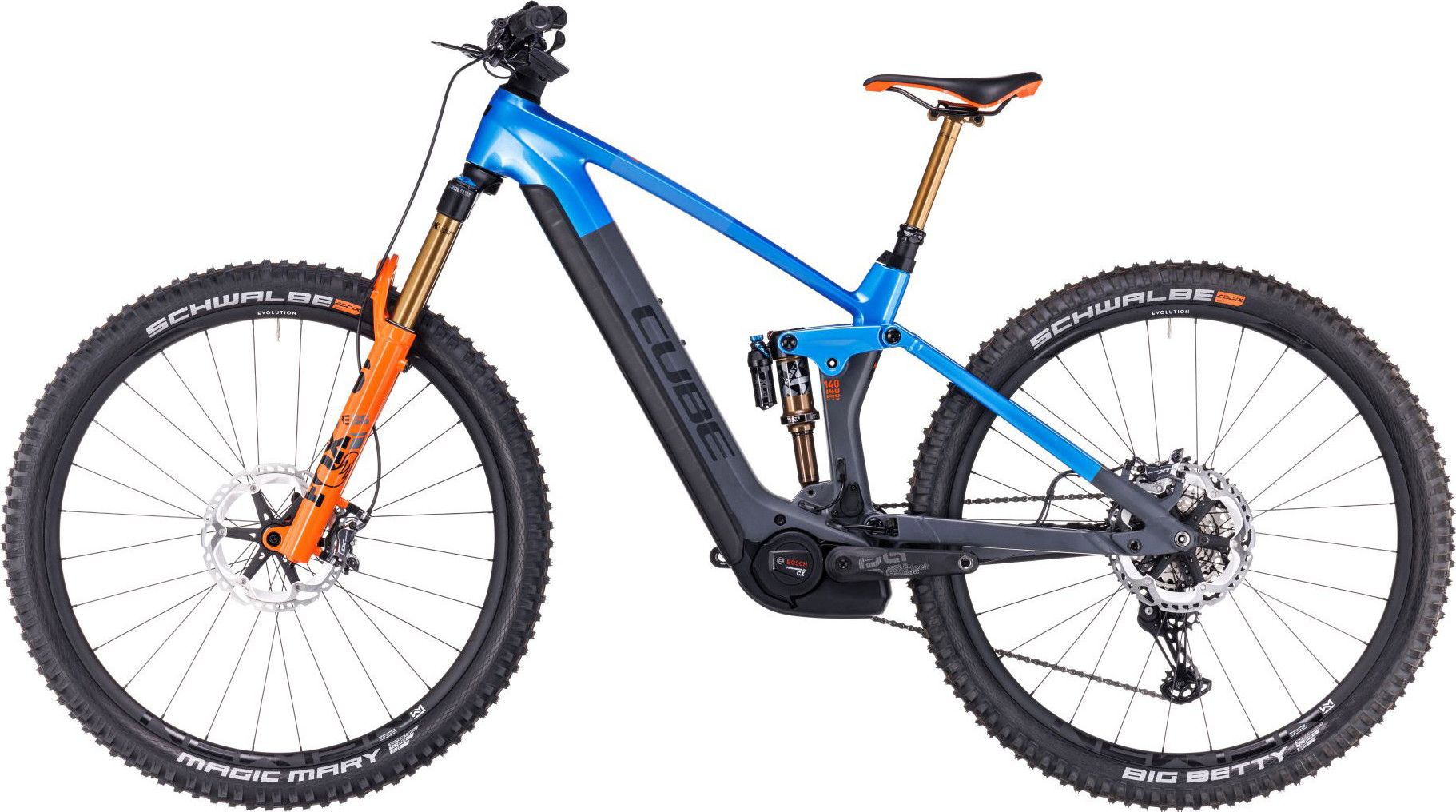 Cube Stereo Hybrid 140 HPC Actionteam 750 Electric Full Suspension MTB ...