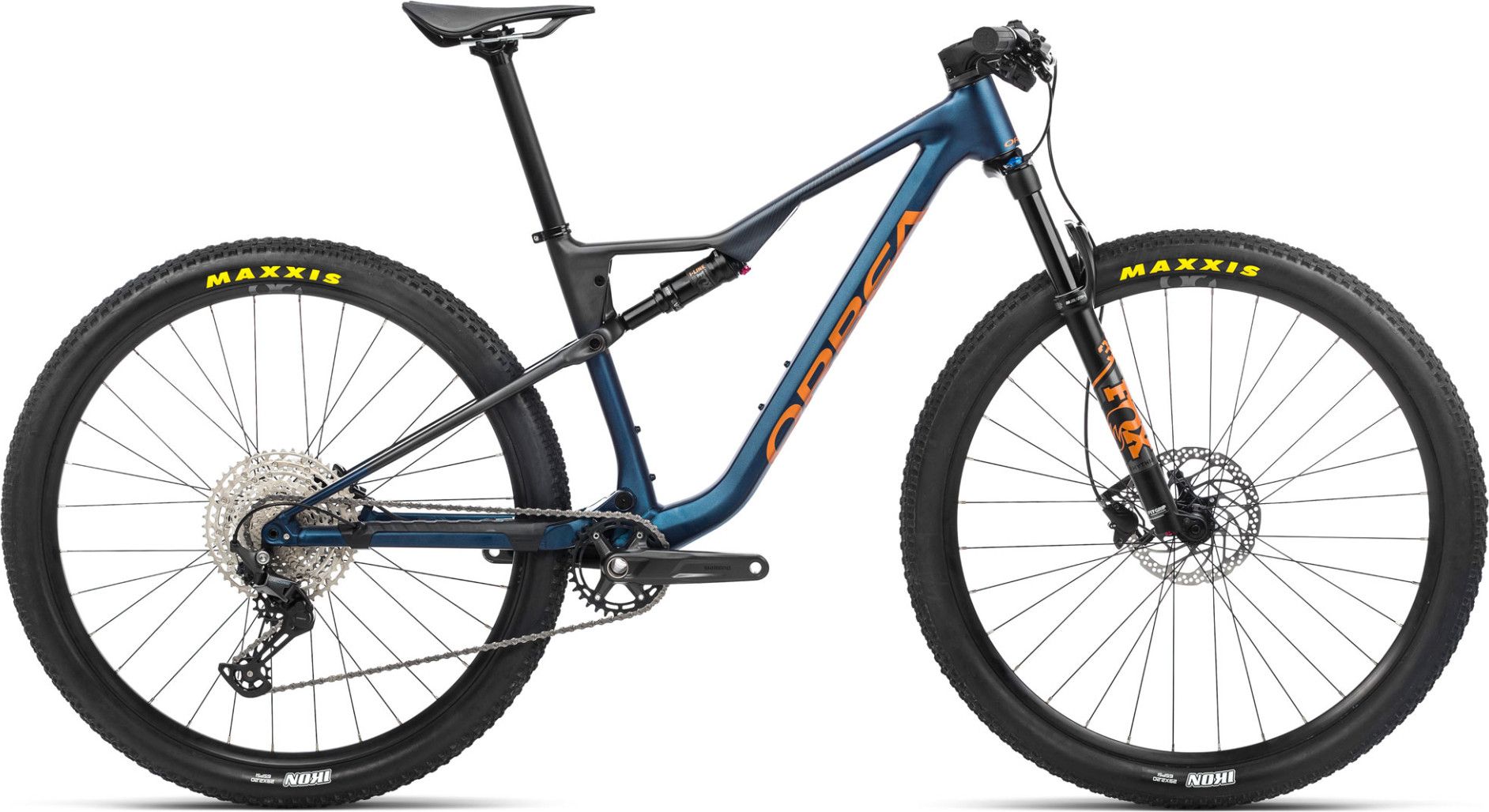 Orbea Oiz H30 Full Suspension MTB Shimano Deore 12S 29'' Moondust Blue Leo Orange 2023 ...