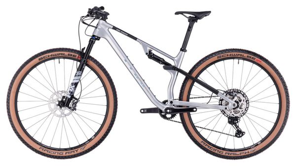 Cube AMS Zero99 C:68X Race 29 Full Suspension MTB Shimano XT 12S 29'' Silver | Alltricks.com
