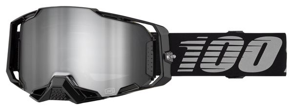 Maschera 100% Armega Nero/Vetro Specchio Argento | Alltricks.it