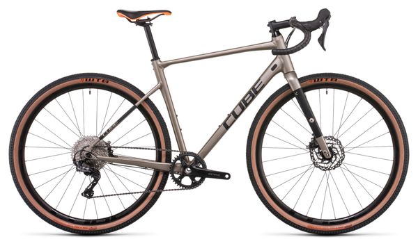 Gravel Bike Cube Nuroad EX Shimano GRX 11V 700 mm Beige Flash Stone ...