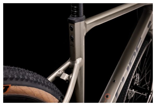Gravel Bike Cube Nuroad EX Shimano GRX 11V 700 mm Beige Flash Stone ...
