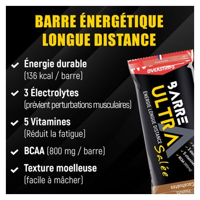 Barre Ultra Salée Overstims Cacahuète - 40 g | Alltricks.fr