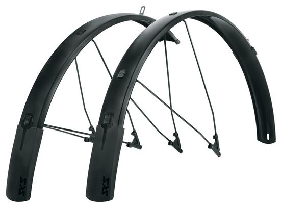 SKS Bluemels 28 Style 65 fender pair Black Alltricks