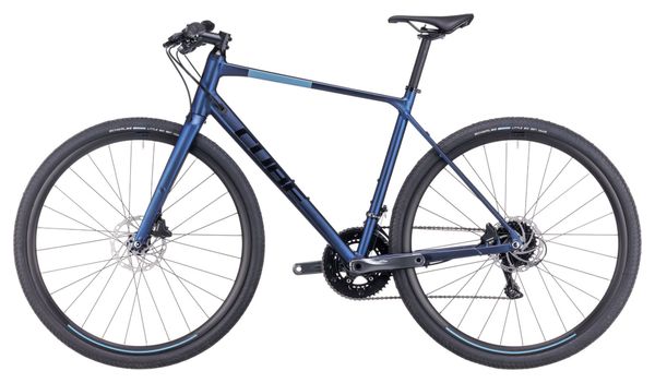 Vélo Fitness Cube Nulane Shimano Claris 8V 700 mm Bleu Velvet 2023 | Alltricks.fr