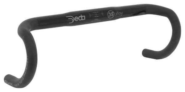 CINTRE ROUTE DEDA M35 ALU NOIR L 46 EXTERIEUR POUR POTENCE 35mm ...