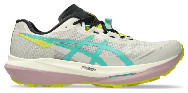 Asics FujiSpeed 4 Beige/Green/Rose Unisex Trail Shoes | Alltricks.com