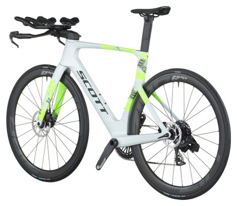 Scott Foil RC Tri Sram Force AXS 12V 700mm White/Yellow Road Bike 2025 ...