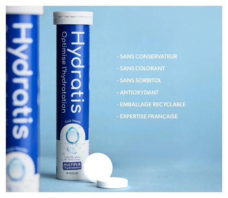 Tubo de 20 pastillas Hydratis Neutro | Alltricks.es