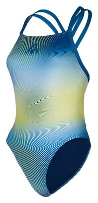 Maillot de Bain Femme 1 Pièce Aquasphere Essential Open Back Bleu | Alltricks.fr
