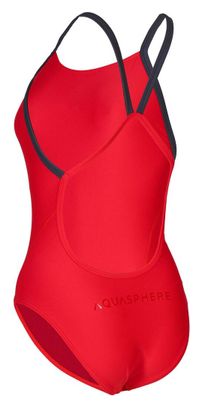 Maillot de Bain Femme 1 Pièce Aquasphere Essential Wide Back Rouge | Alltricks.fr
