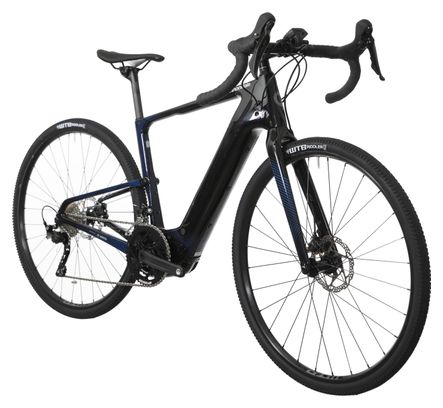 Gravel Bike Électrique Cannondale Topstone Neo Carbon 4 Shimano GRX 10V 500 Wh 700mm Bleu Nuit ...