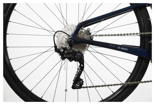 Gravel Bike Électrique Cannondale Topstone Neo Carbon 4 Shimano GRX 10V 500 Wh 700mm Bleu Nuit ...