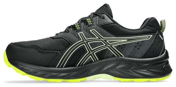 Asics Gel Venture 9 Waterproof Trail Schuh Schwarz Gelb Herren