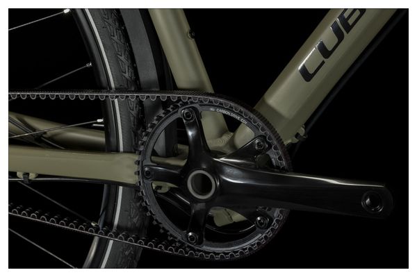 Vélo de Voyage Cube Travel SLX Shimano Alfine 11V Courroie 700 mm Vert Olive 2023 | Alltricks.fr