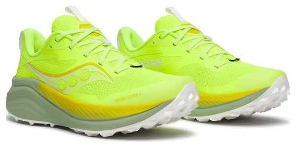 Trail Shoes Saucony Xodus Ultra 3 Yellow Khaki Women Alltricks
