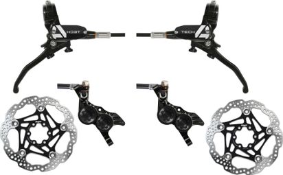 Paire de Freins Hope Tech 4 V4 Durite Standard Noir + Disques Hope 6 ...