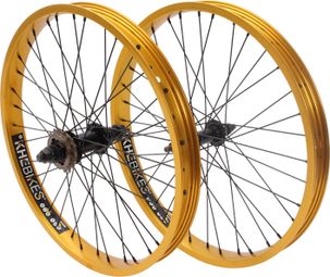 Paire de roues BMX KHE PRISM 20 pouces argent | Alltricks.fr