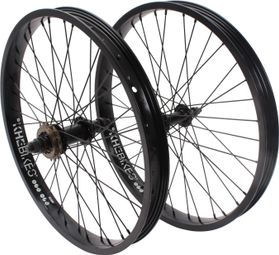 Paire de roues BMX KHE PRISM 20 pouces argent | Alltricks.fr